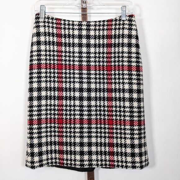 Talbots | Skirts | Vintage Talbots Wool Plaid Skirt Academia Tailored ...